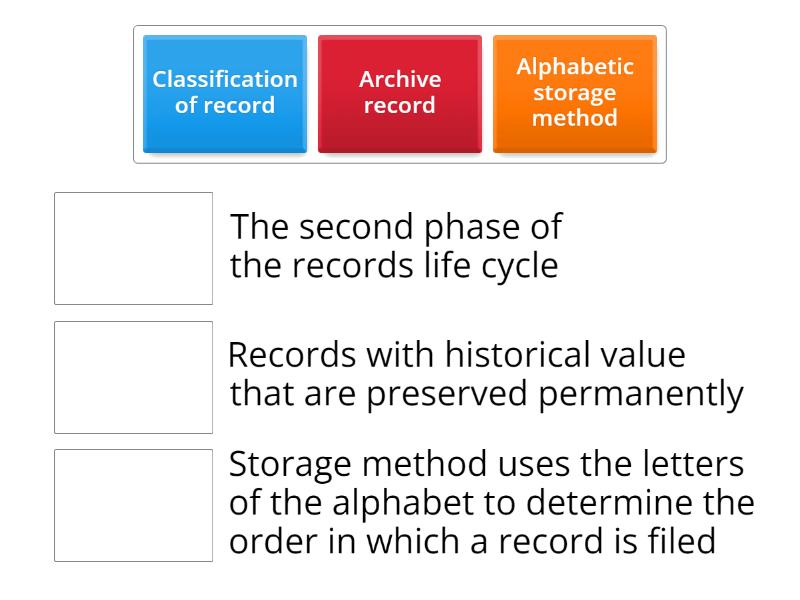 Record Management - Match up