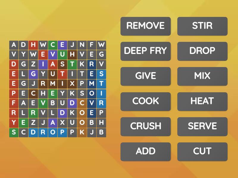 PROCEDURE TEXT - Wordsearch