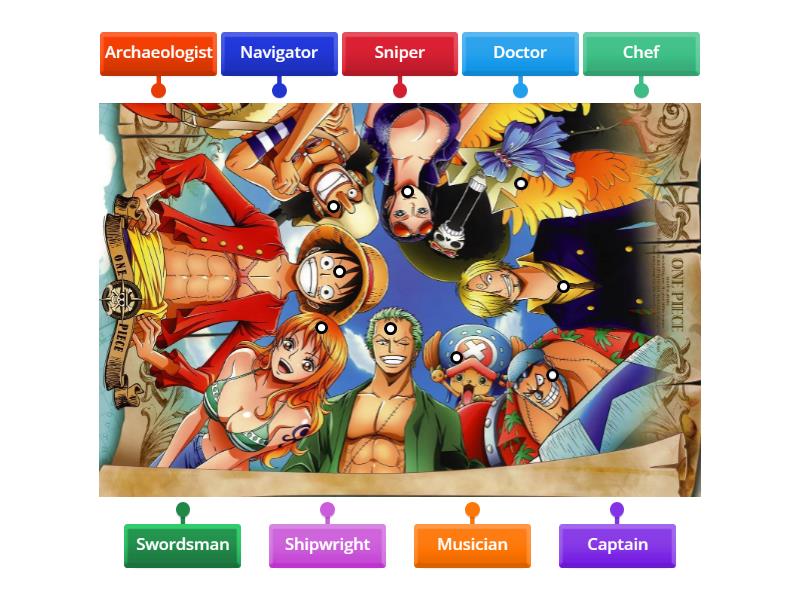 One piece occupations - Labelled diagram