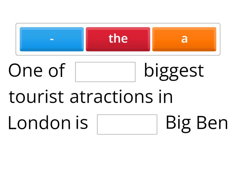 03 Articles - Project 3 Unit 4A - Complete the sentence