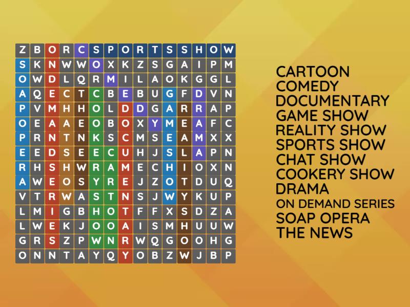 TV show - Wordsearch