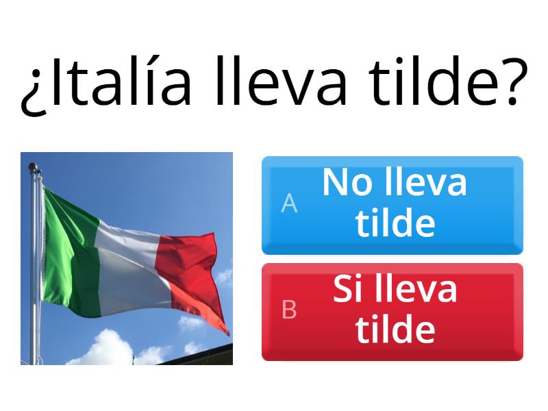 EL USO DE LA TILDE - Quiz