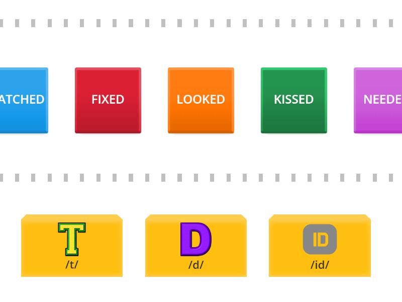 REG VERBS_Pronounciation - Speed sorting