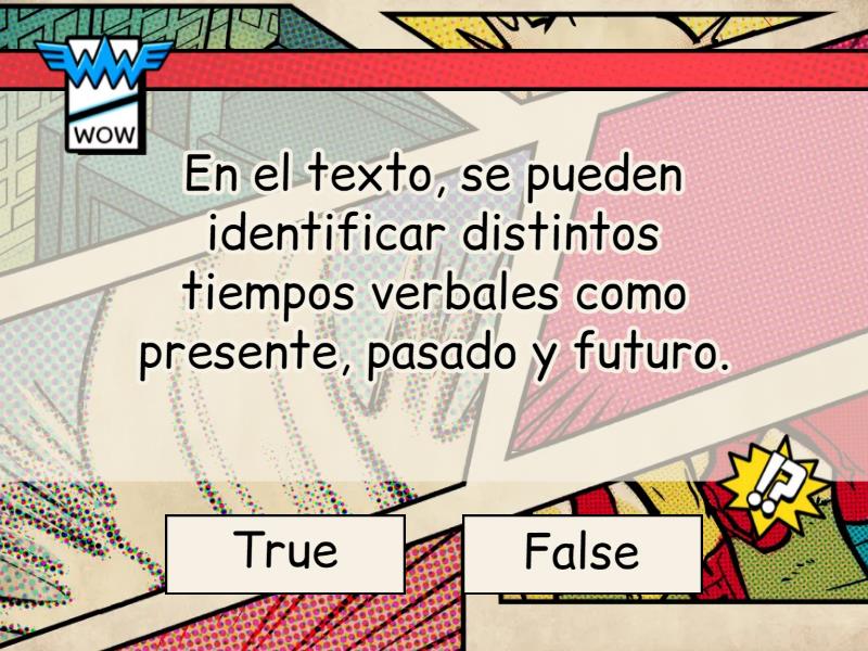 L2-G2-U3-Reglas gramaticales en lecturas. - True or false
