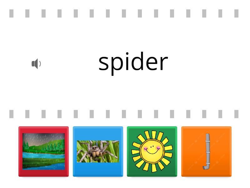 The itsy bitsy spider - Find the match