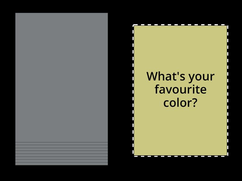 Interchange 1 Unit 3 speaking (colors) - Speaking cards