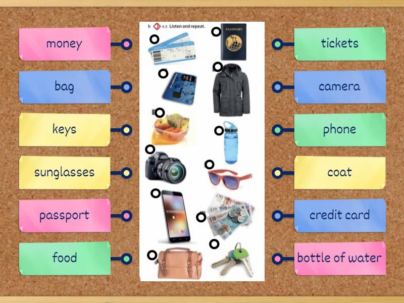 RoadMap A1, Unit 4B, Everyday objects - Labelled diagram