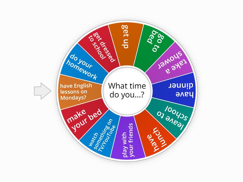 Daily ROUTINE - Spin the wheel