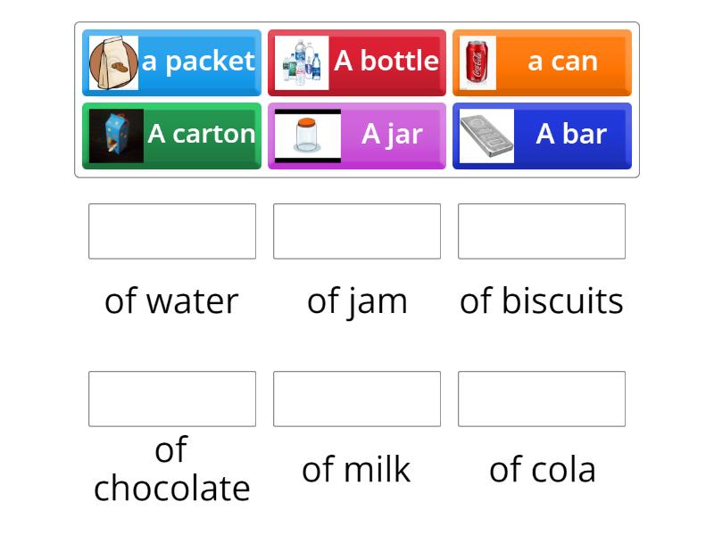 gg2 containers and quantities - Match up
