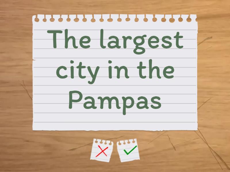 THE ANDES AND THE PAMPAS - Flash cards