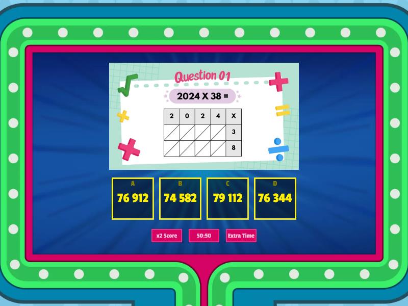 Soalan Darab Lattice Tahun 3 Gameshow Quiz