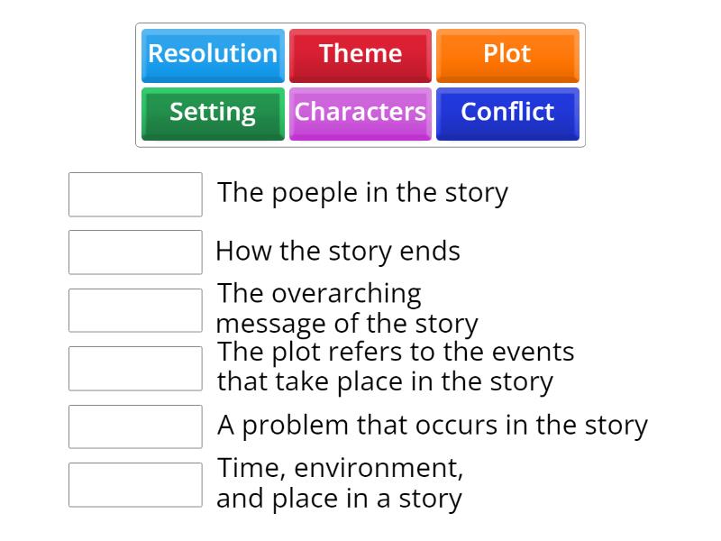 Story Elements - Match up