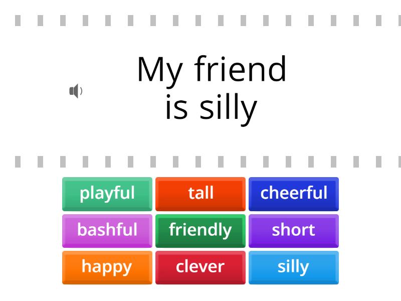 Adjectives - Year 3 - Find the match