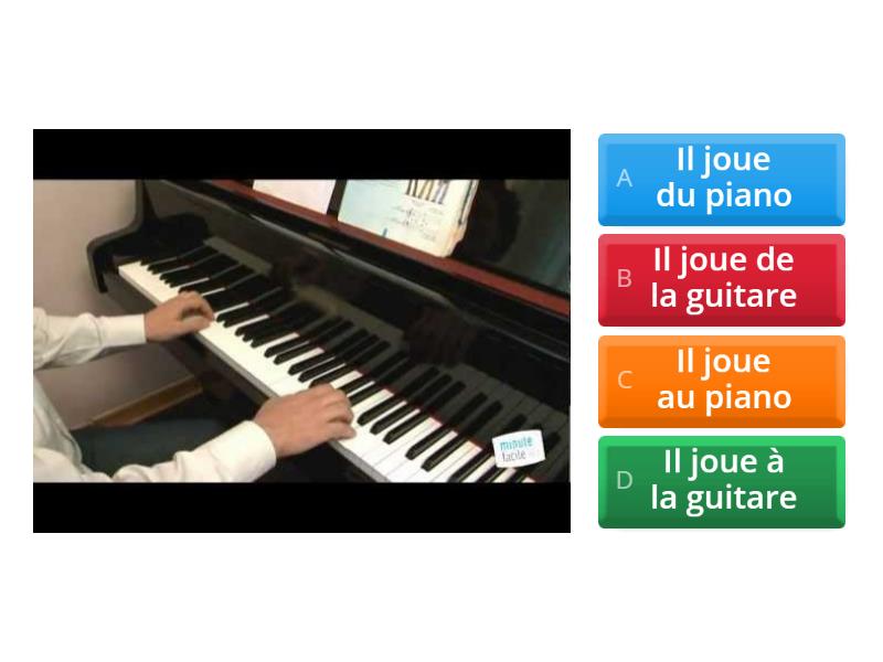 Jouer d'un instrument de musique - Quiz