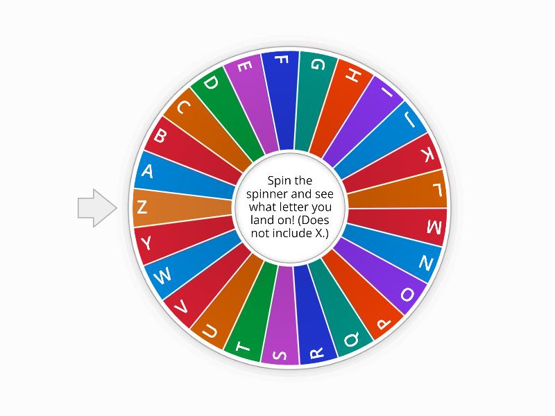 LIfTT - Alphabet Spinner - Spin the wheel