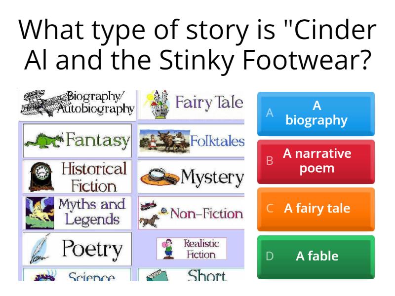 Cinder Al and the Stinky Footwear - Quiz