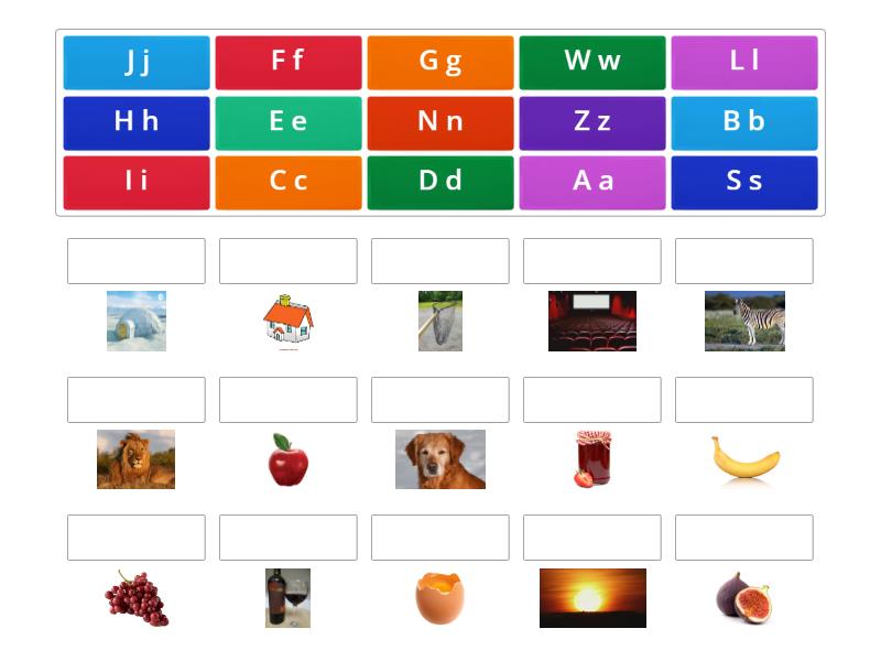 Letter/Word Matching - Match up