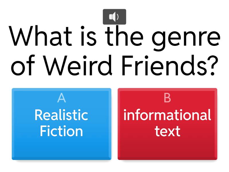 Wierd Friends - Cuestionario