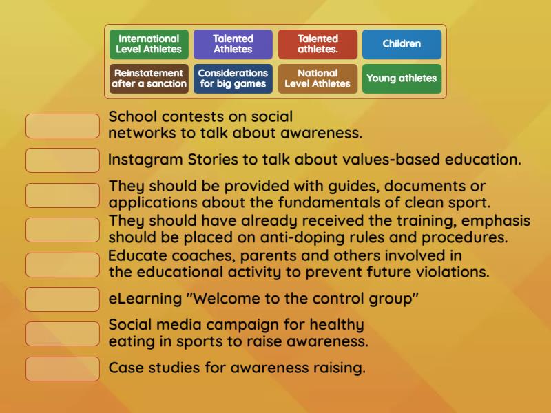 Module 3. Lesson 3. Review Activity - Match up