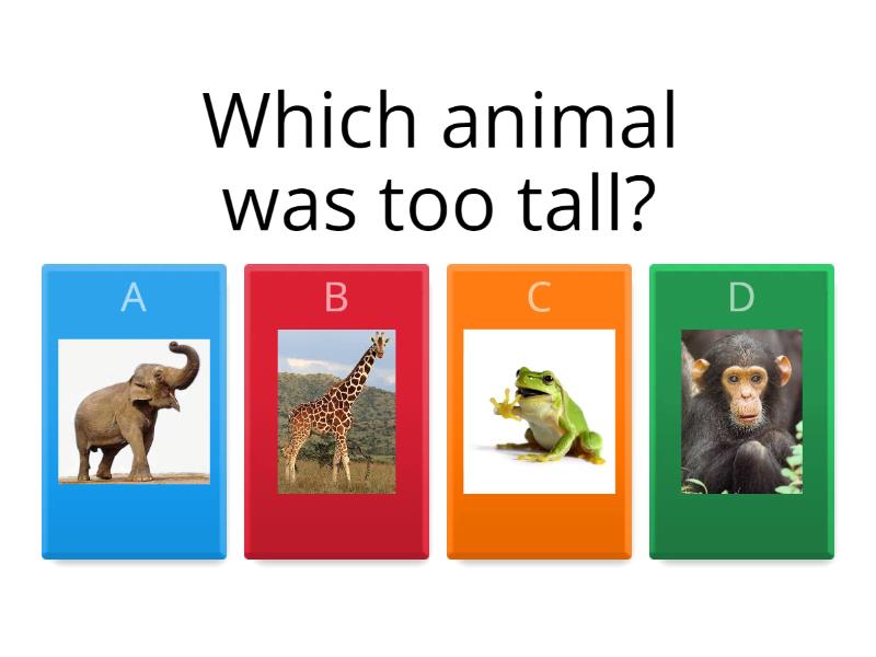 Dear Zoo questions - Quiz