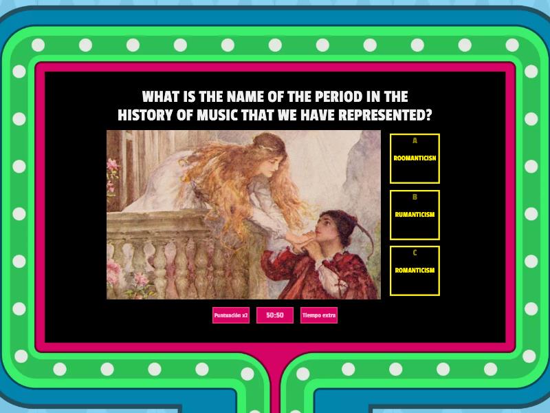 ROMANTICISM - Gameshow quiz