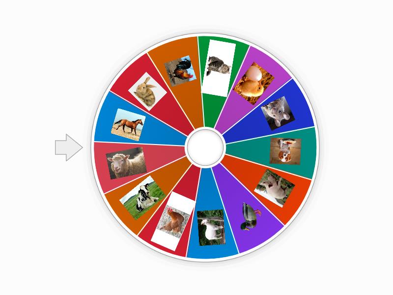 - FARM ANIMALS - 10 - Spin the wheel