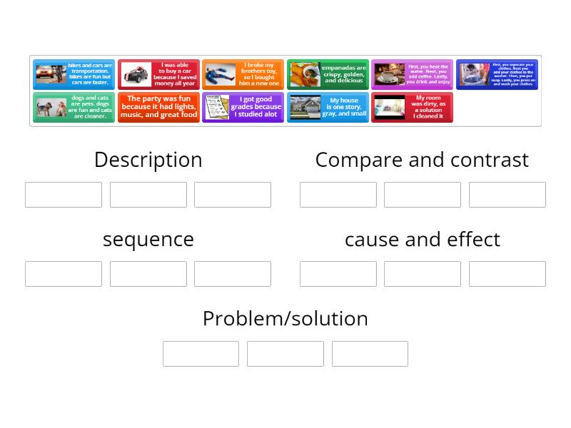 Text Structures - Group sort