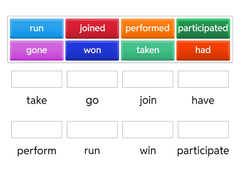 5A Ch.5 Present Perfect Tense (Form) - Match up