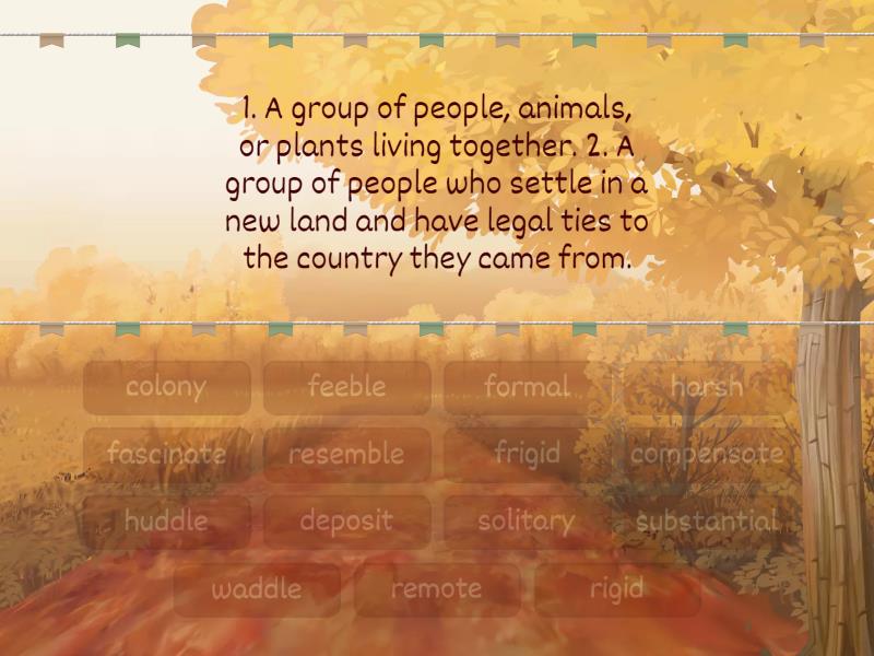 Vocabulary Lesson - 2 - Find the match