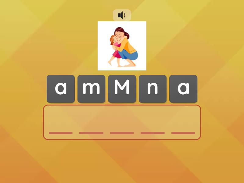 Mets en ordre - Anagram