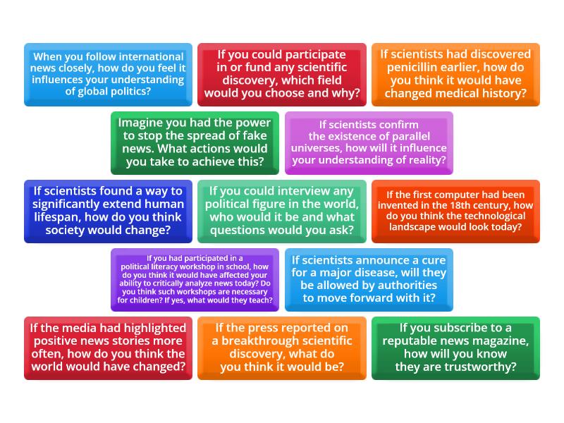 Conditionals freer practice - Flip tiles