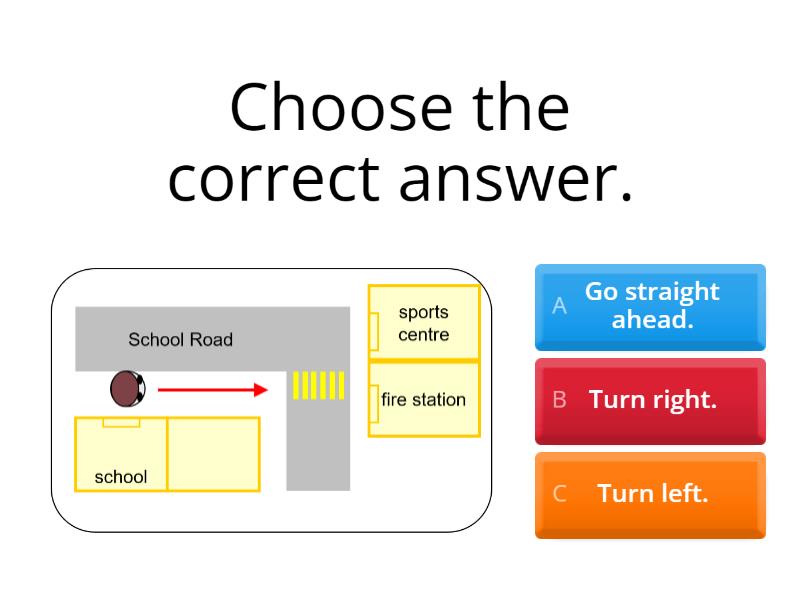 Book 4B Ch.2 Giving directions - Quiz