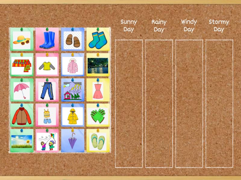 Weather Picture Sort - Ordenar por grupo