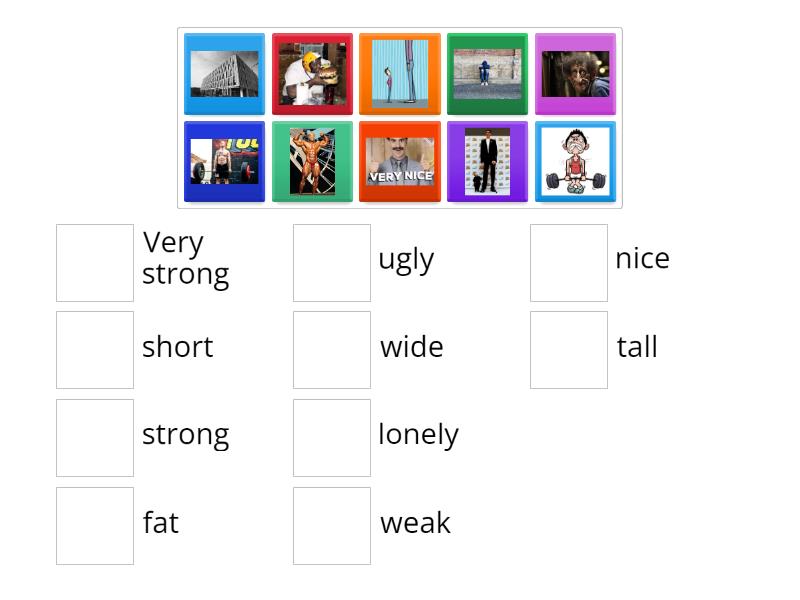Adjective - Match up