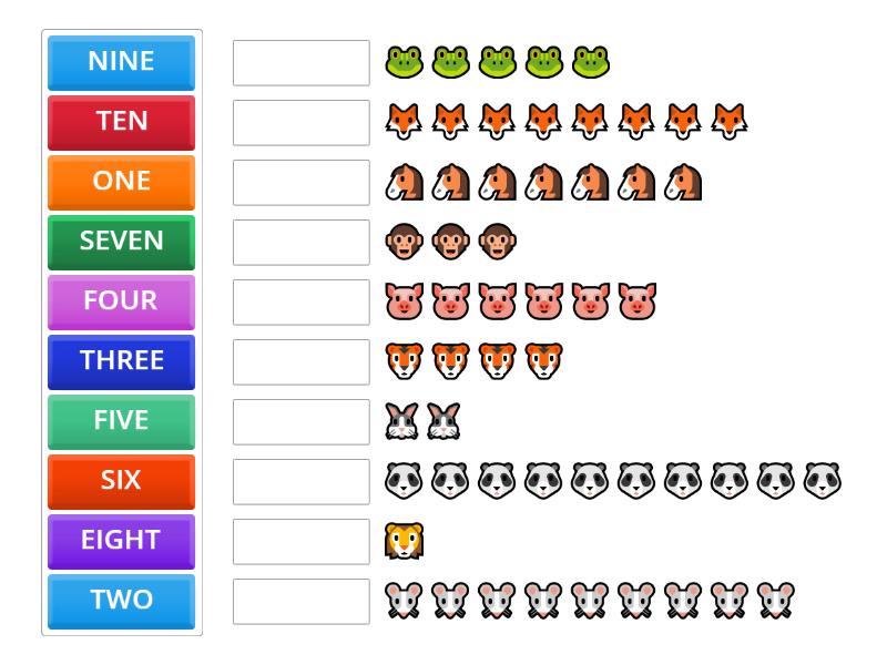 NUMBERS - Match up