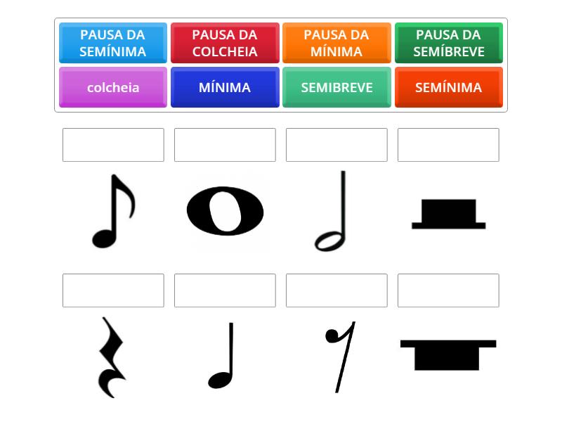 IDENTIFIQUE E ARRASTE AS FÍGURAS DE SOM E AS FIGURAS DE SILÊNCIO, AOS ...