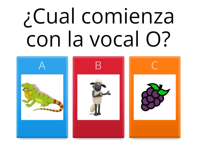 adivina con que vocal comienza - Quiz
