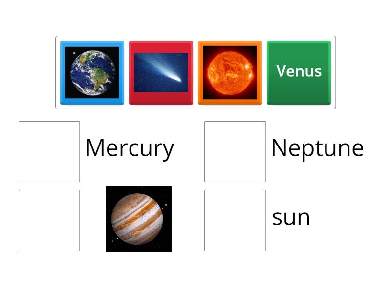identify the correct planets - Match up