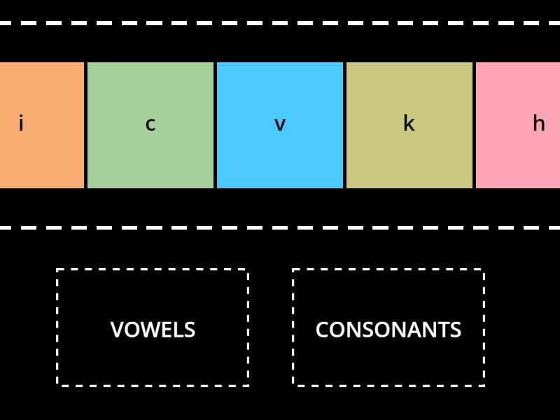 Vowel or consonant? - Speed sorting