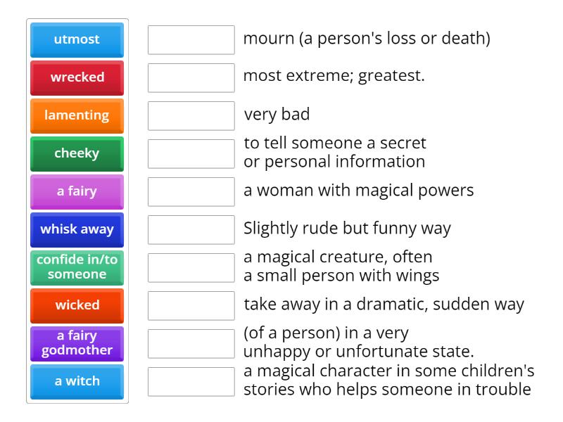 Mindset 1 - Word Quiz - Match up