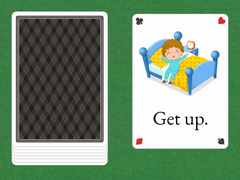 daily routines - Speaking cards