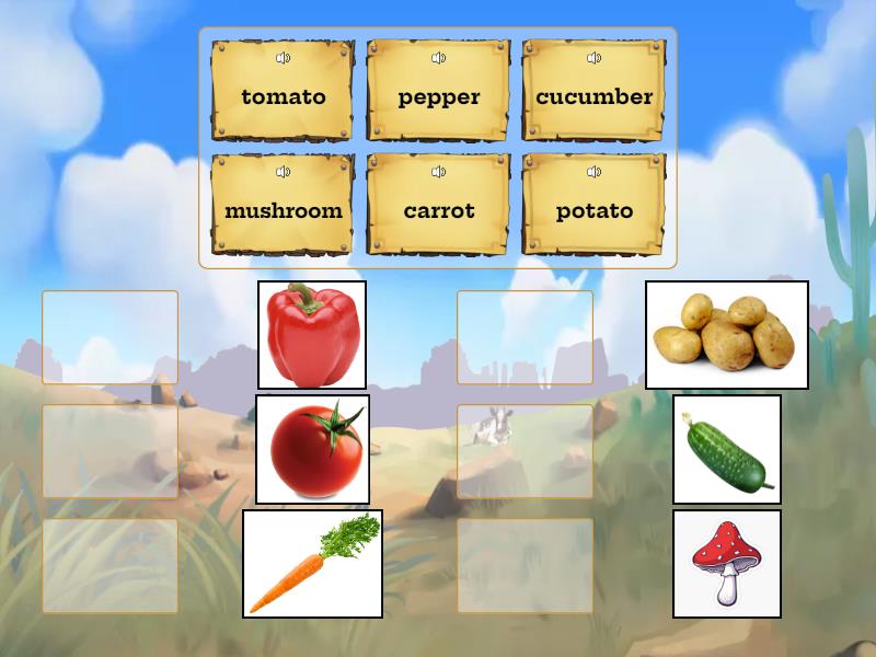 vegetables - Match up