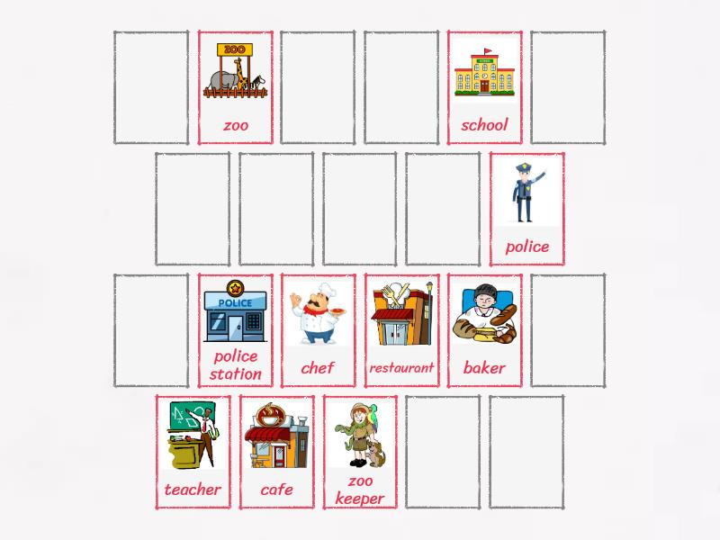 jobs and workplace pair - Matching pairs