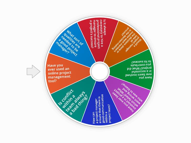 Project management. - Random wheel
