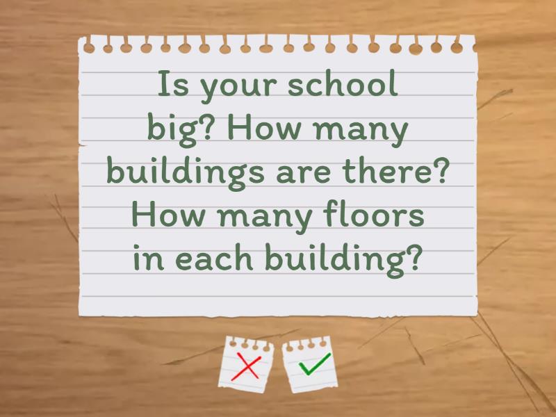 My school - Flash cards