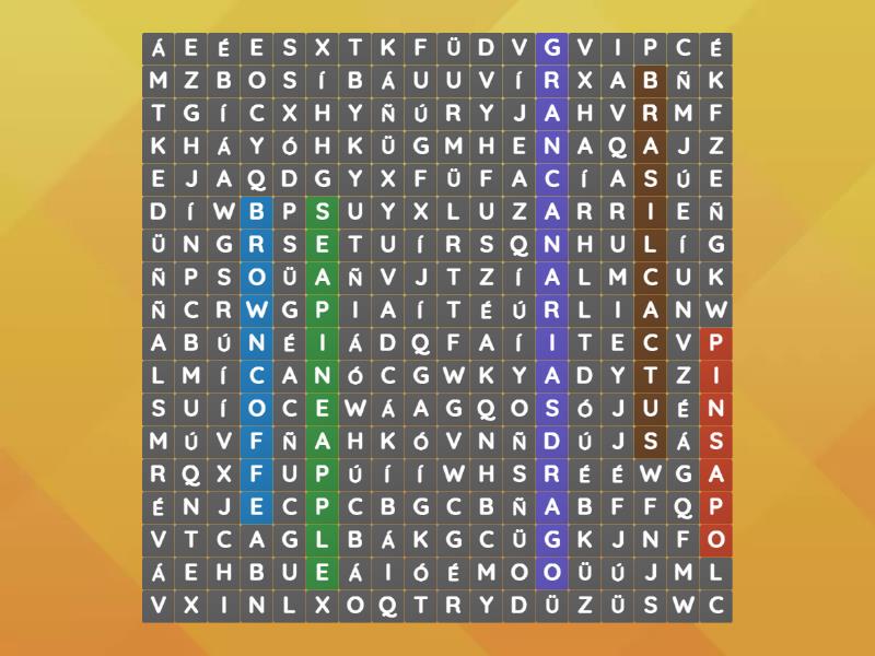 Letter soup day of the earth - Wordsearch
