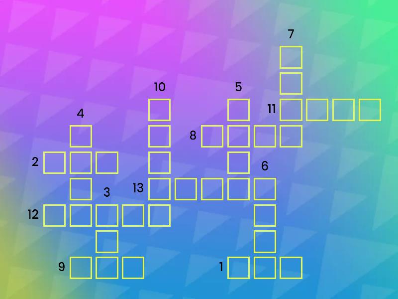 Prepare 5 NUS. Unit 5. Body parts - Crossword