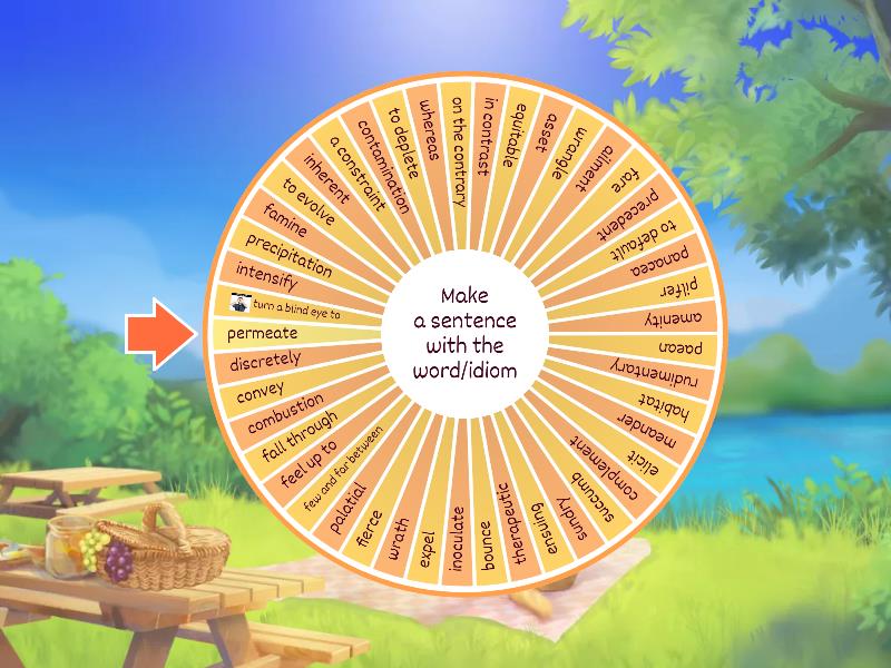 wheel of words - Spin the wheel