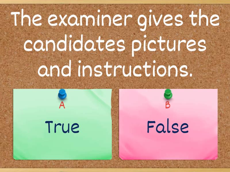 B1 Speaking Part 3 - Quiz