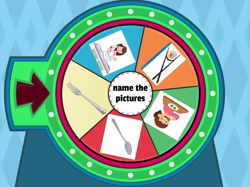 A song vocabulary - Spin the wheel